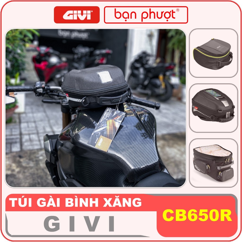 Túi Bình Xăng GIVI Dành Cho HONDA CB650R - Túi Gài Bình Xăng GIVI Kèm Ngàm Tanklock BF30 Cho ...