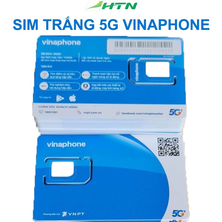 sim trắng vina phôi 5G gói hỗ trợ kàm lại sim khi bi mất hoặc hư phôi ...
