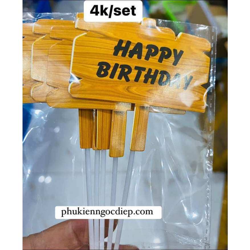 set giấy 5 bảng gỗ chữ hpbd | Shopee Việt Nam