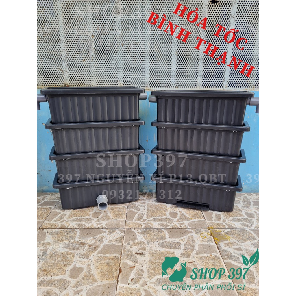 Lọc mưa hồ koi, cá vàng (Bakki) 48x20x17 (Bộ 3 tầng) | Shopee Việt Nam