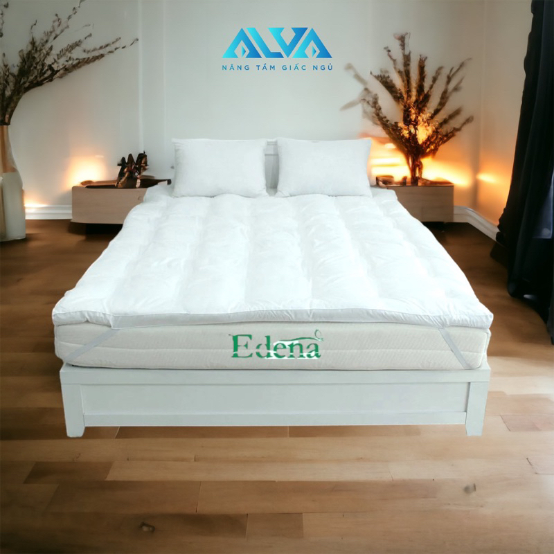TOPPER DELUXE EDENA MÀU TRẮNG Tấm làm mềm nệm, phong cách giường ngủ ...