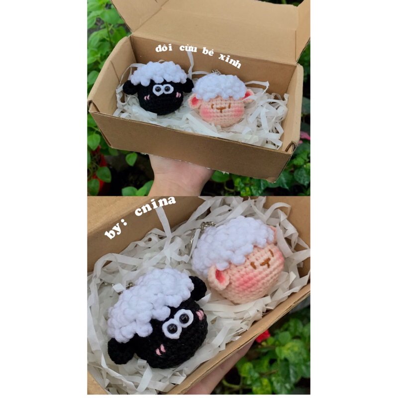 Móc khoá Cừu xinh bằng len handmade #len #mockhoa #luuniem #thoitrang #handmade | Shopee Việt Nam