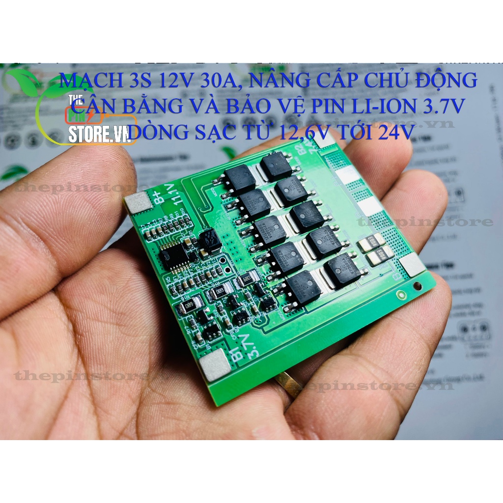 MẠCH 3S 12V 30A, NÂNG CẤP CHỦ ĐỘNG CÂN BẰNG VÀ BẢO VỆ PIN LI-ION 3.7V ...