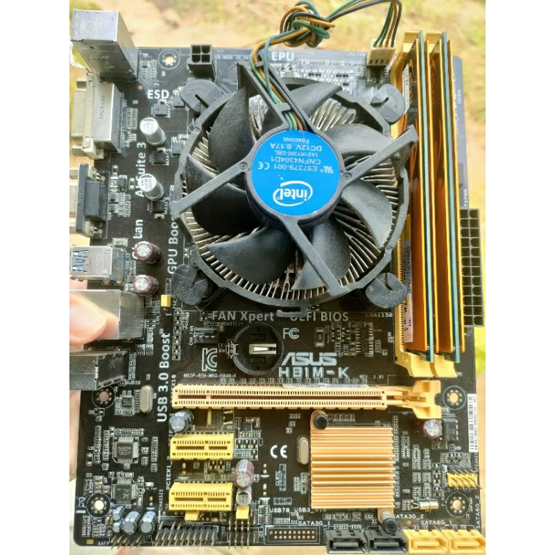 combo main H81, CPU I3 4160, CPU I5 4590, Ram tản 8Gb (tặng keo tản nhiệt, fan tản nhiệt, fe ...