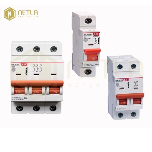 LS (Hàng chính hãng) Cầu dao tự động MCB Aptomat LS Series BKJ63N 1 pha 2 pha 3 pha 6A-10A-16A ...