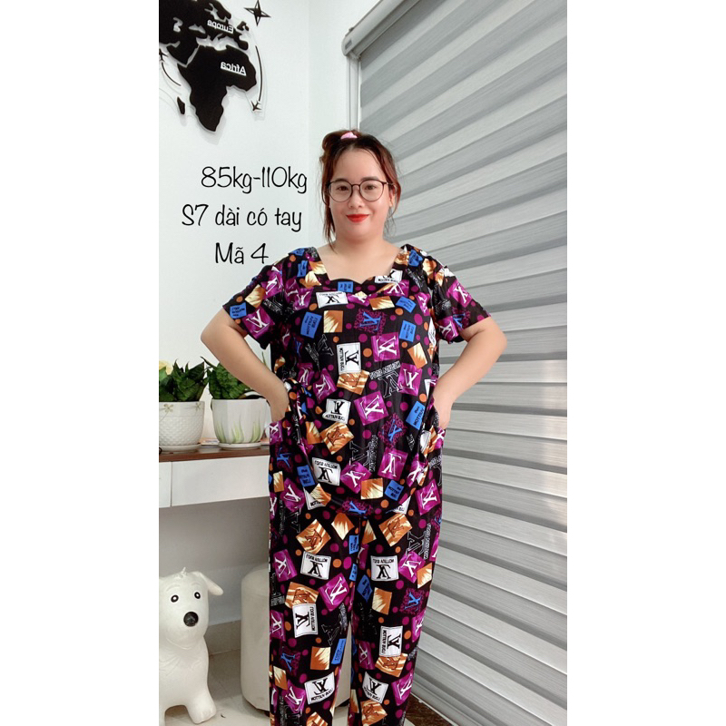 Bộ Dài lửng so 7 8 Trung Niên 85kg-120kg tay thường bigsize | Shopee Việt Nam