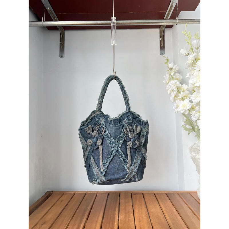 Túi vin cầm tay jean | Shopee Việt Nam