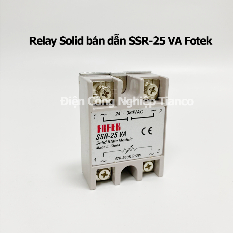 Relay bán dẫn Fotek Solid Relay SSR-25DA-H SSR-25VA SSR-25AA | Shopee Việt Nam