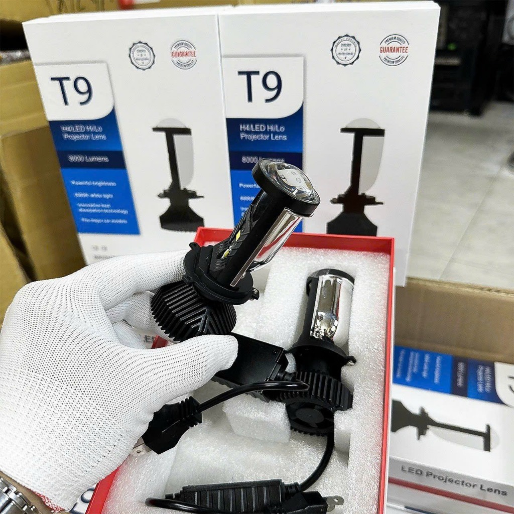 GIÁ SỐC MUA NGAY [RBHL2001/06/16] ĐÈN PHA LED T9/T40/T3 LẮP Ô TÔ & XE MÁY, CHÂN H4 ĐIỆN ÁP 12-24 ...