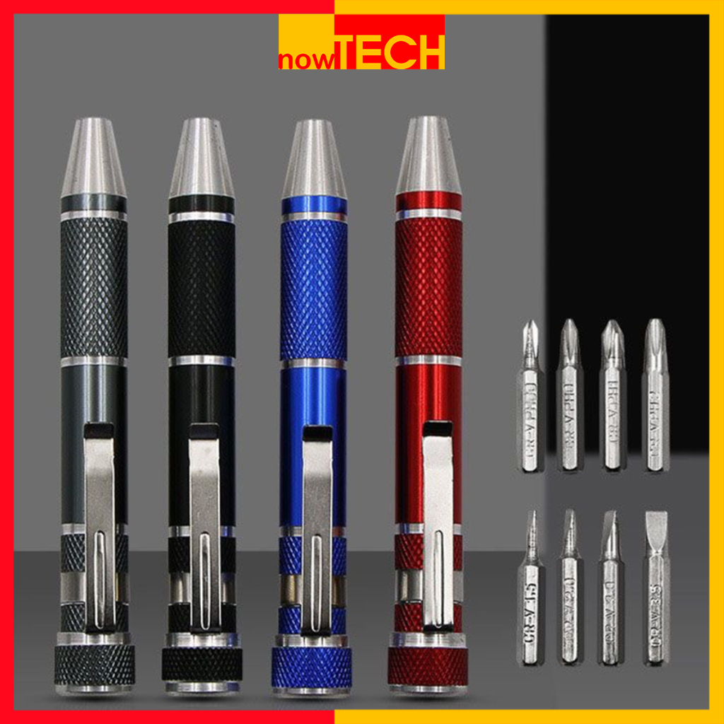 Bộ Tua vít Mini bỏ túi đa năng 8 trong 1 tiện dụng | Shopee Việt Nam