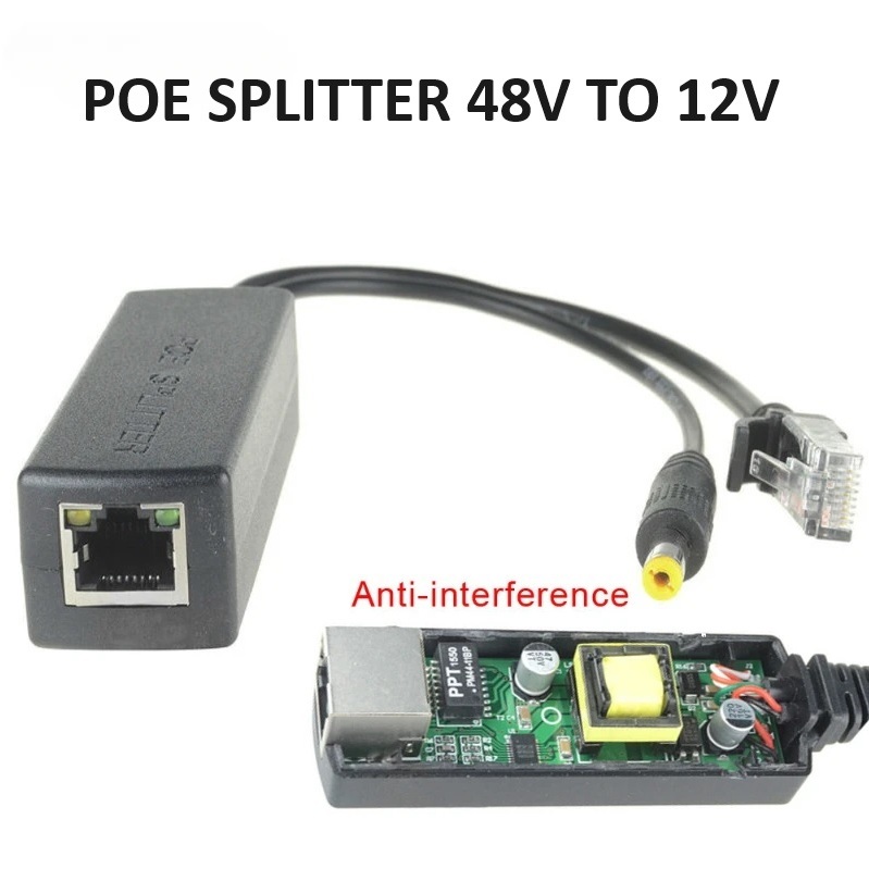 Bộ tách Poe Splitter 48v sang 12v cho camera Ip. | Shopee Việt Nam