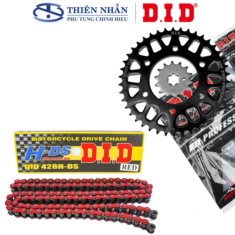 Nhông Sên Dĩa DID Exciter 150 sên Metalic Red 428HDS-122RB, 14T-42T (combo lẻ) | Shopee Việt Nam