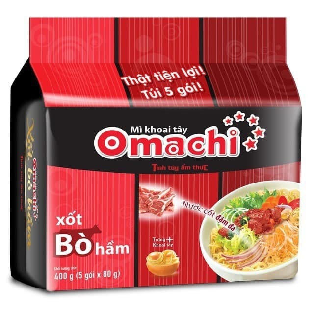 Combo 5 Gói Mì Tôm Omachi 80g | Shopee Việt Nam