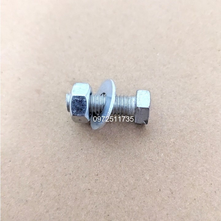 20 bộ bulong mạ kẽm M8 (bulong, ecu, phẳng) | Shopee Việt Nam