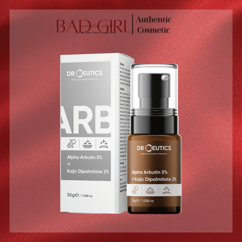 Serum Làm Sáng Da Mờ Thâm Nám DrCeutics Alpha Arbutin 5% + Kojic Dipalmtate 2% - 30g | Shopee ...