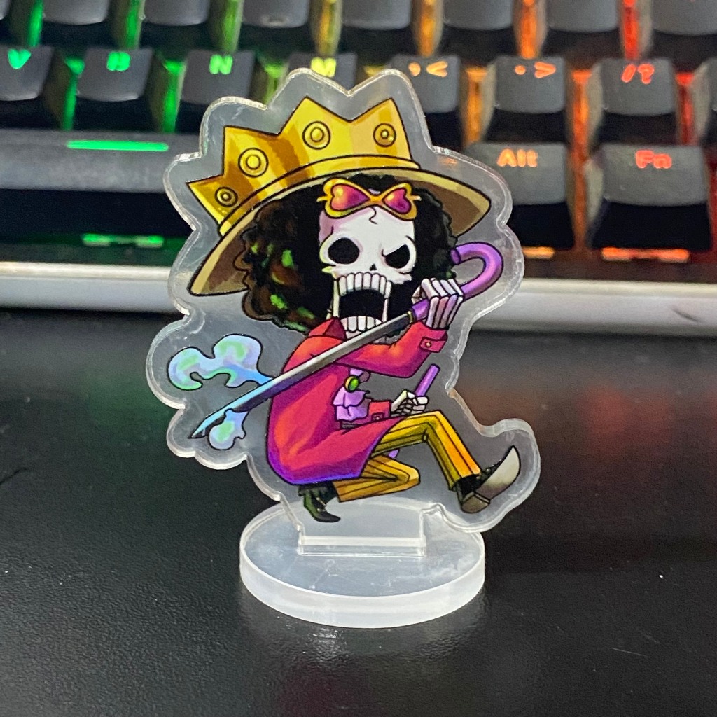 [6CM] Mô hình One Piece standee tranh kính mini acrylic trưng bày nhân ...
