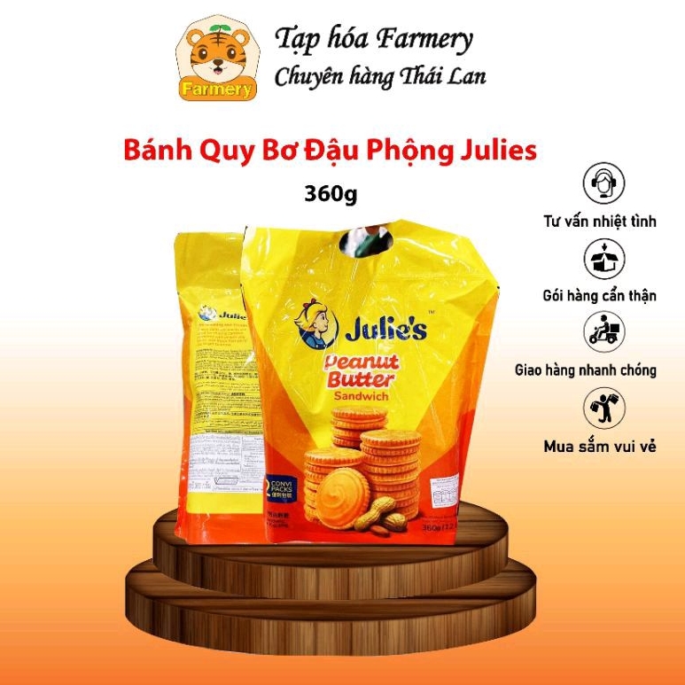 [Nội địa Thái] Bánh Quy Bơ Đậu Phộng Julies 360g Big C Thái Lan | Shopee Việt Nam
