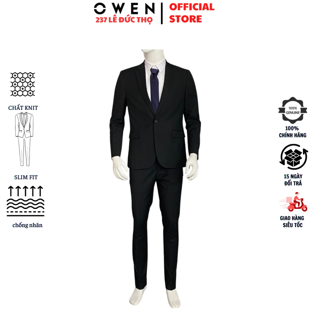 Bộ suit veston công sở nam cao cấp OWEN VES231684 áo vest comple vải ...