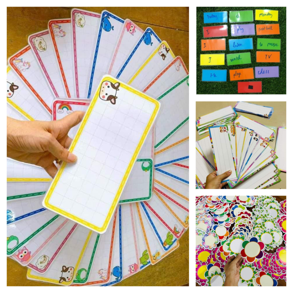 Thẻ chữ nhật luyện câu 7*21cm. ép plastic. sẵn nam châm gắn bảng từ. Giáo cụ dạy học, | Shopee ...