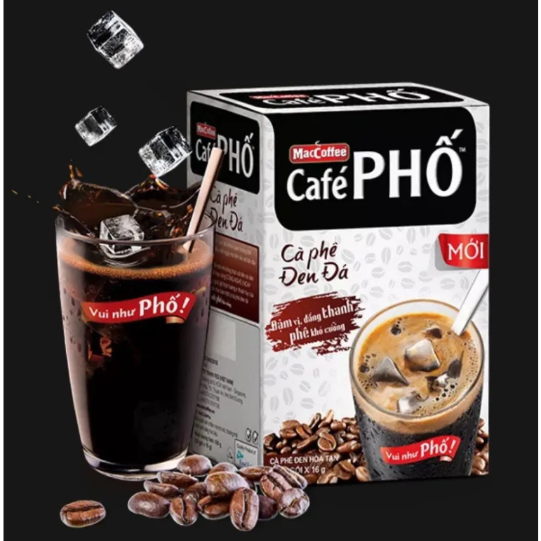 Cà phê đen đá MacCoffee Café Phố 160g | Shopee Việt Nam