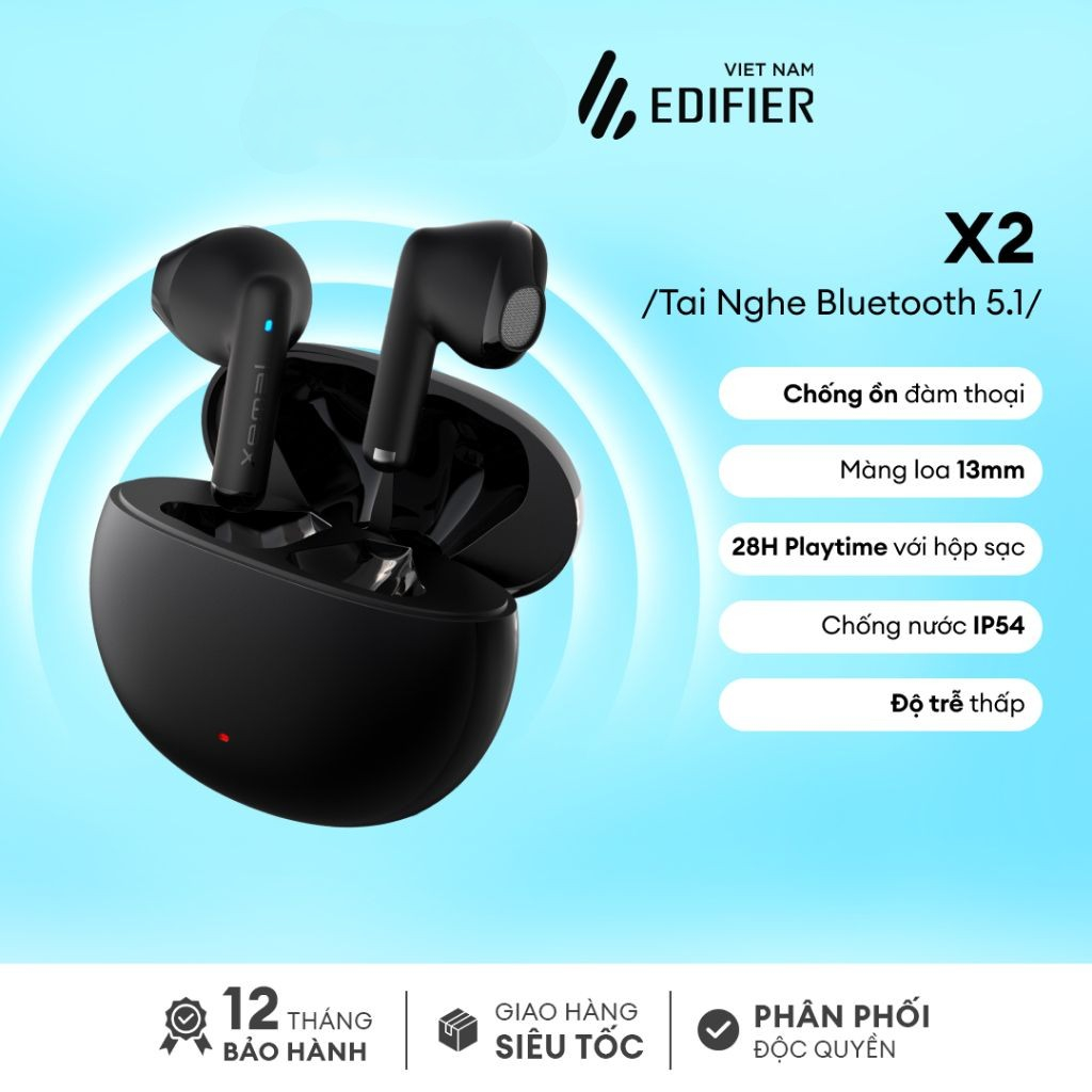 Tai nghe Bluetooth EDIFIER X2 / X2S | Thời lượng pin 28 giờ | Chống ...