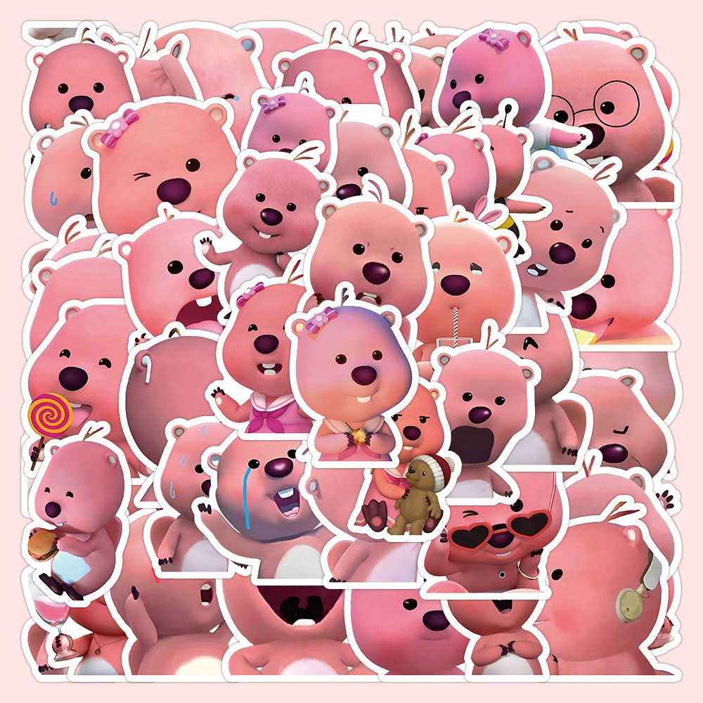 Set 60 miếng Sticker Loopy cute JUNNEW- Hình Dán Chống Thấm Nước ...