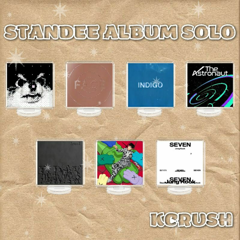 STANDEE ALBUM SOLO BTS 3cm- Mô hình album solo các thành viên BTS ...