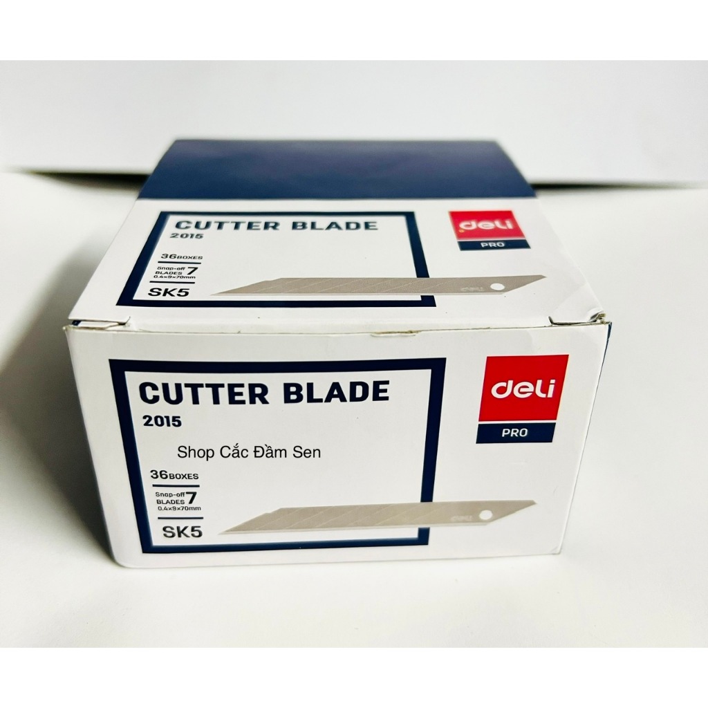 HỘP 36 BOXES LƯỠI DAO DỌC GIẤY DELI NHỎ 30 ĐỘ MỖI BOX 10 LƯỠI DAO x36 BOXES | Shopee Việt Nam