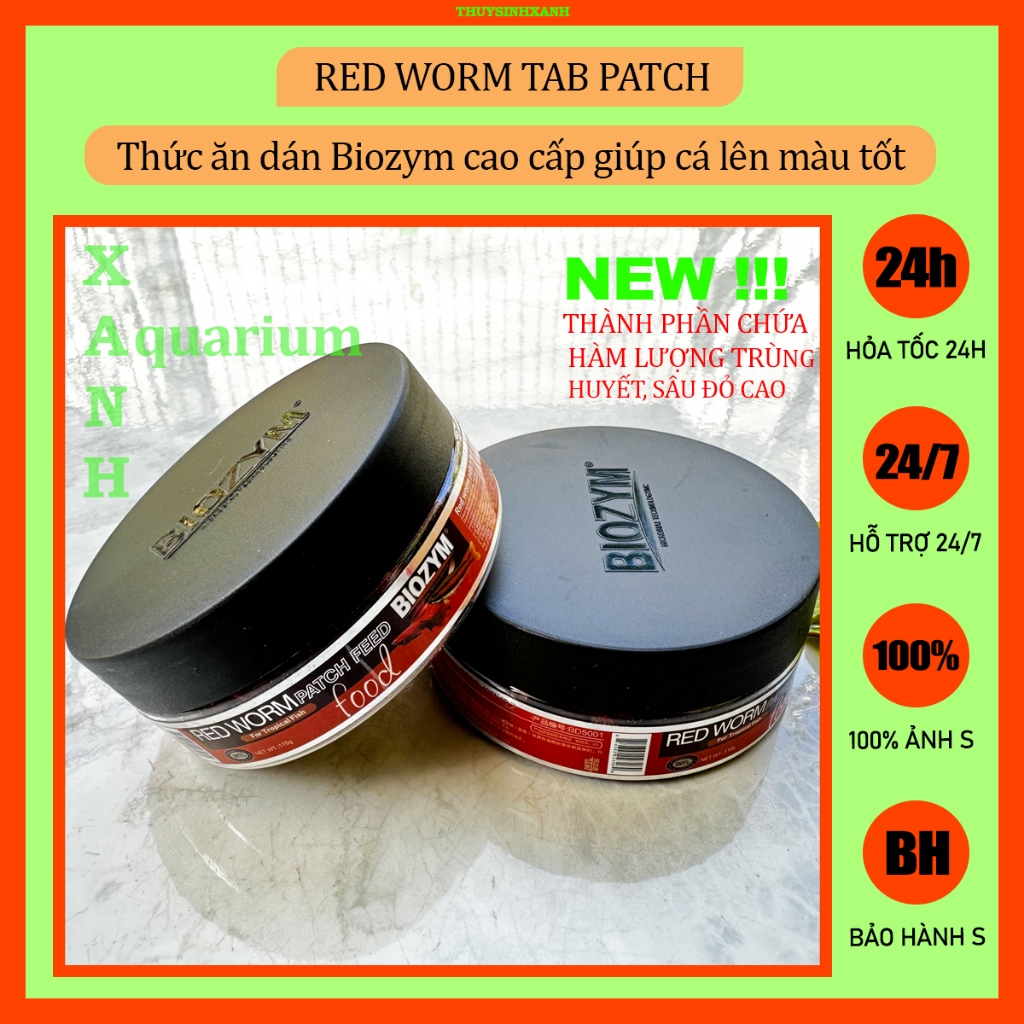 Thức ăn dán cao cấp Biozym Red Worm Tab Patch | Shopee Việt Nam