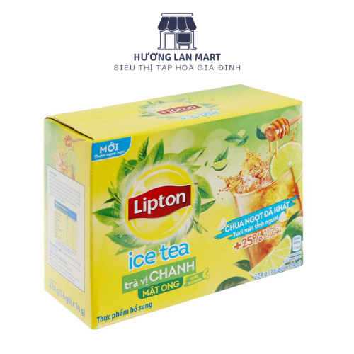 Trà Lipton Ice Tea Chanh Mật Ong Hộp 224g (16 gói x 14g) Hạn Sử Dụng ...