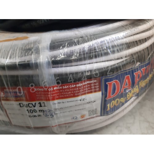 Dây điện Daphaco Duplex 2 lõi 8.0 / 11.0 / 14.0 / 16.0 diengiadungcaophong | ruột đồng cao cấp ...