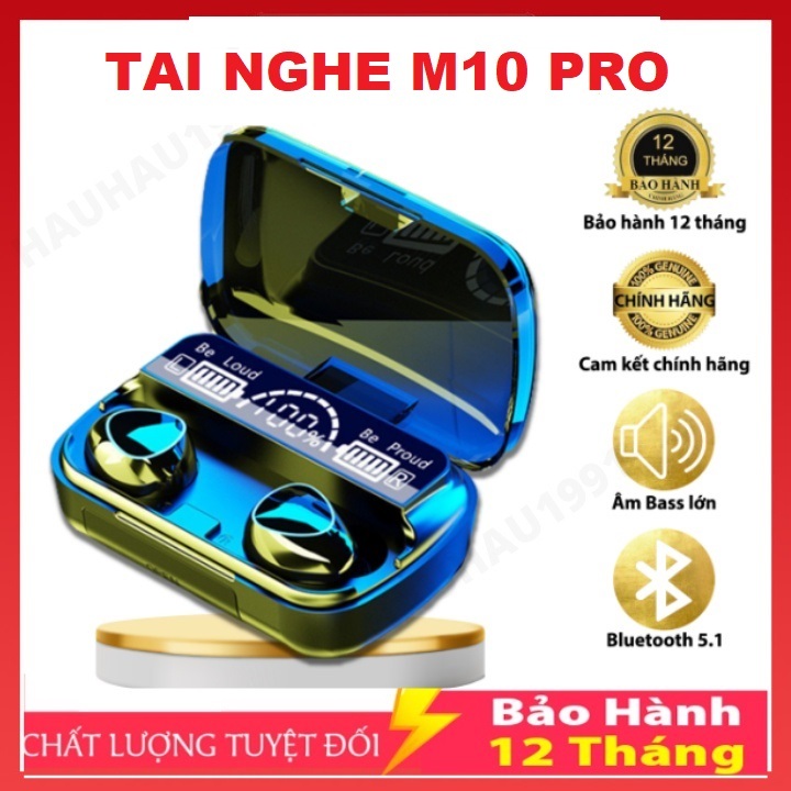 Tai Nghe Bluetooth M10 Pro New 2023 V5.4, Tai Nghe Không Dây Chơi Game Có Cảm Ứng Chạm Chống ...
