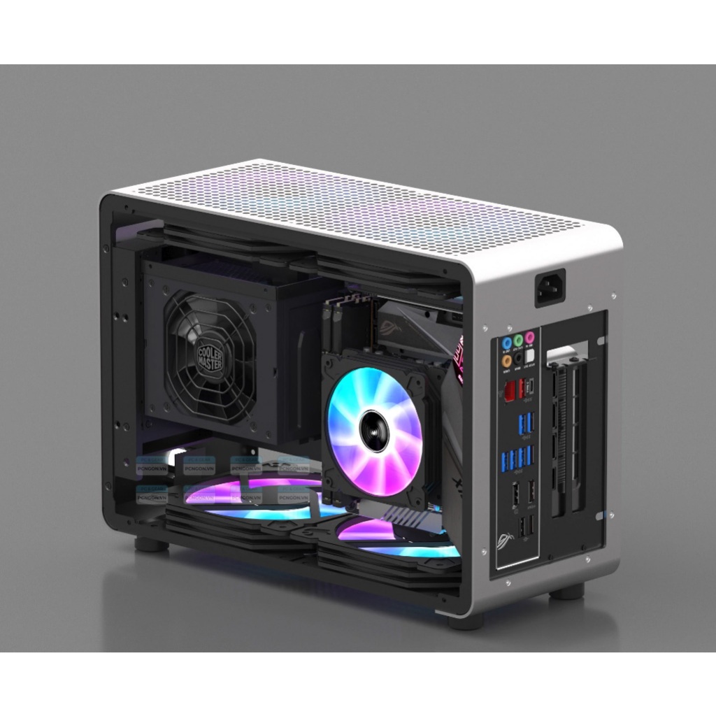 [PCNGON] Vỏ case máy tính Mini ITX GEEEK G1-Pro – Bạc | Shopee Việt Nam