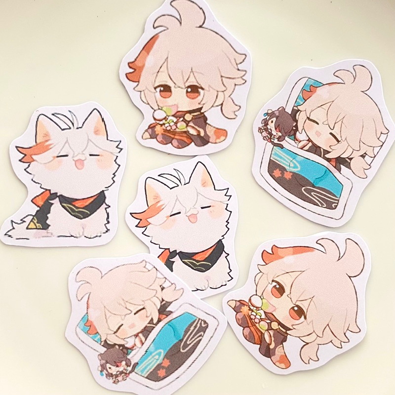 Set Sticker Mèo Kazuha Genshin Impact trang trí sổ tay | Shopee Việt Nam