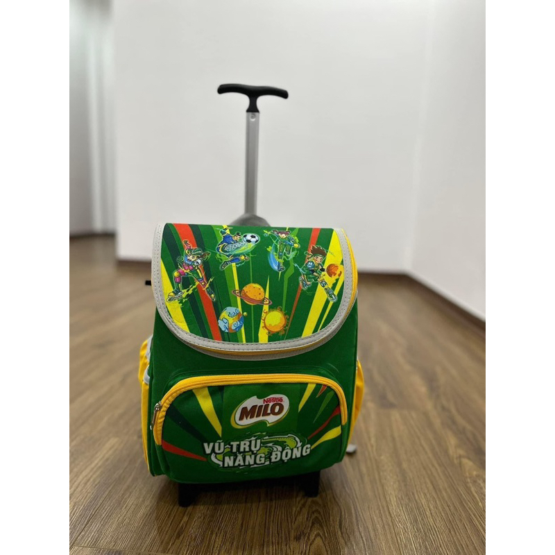 Balo Đi Học Có Bánh Xe Kéo, Balo kéo Milo Có thể tháo rời làm balo đeo ...