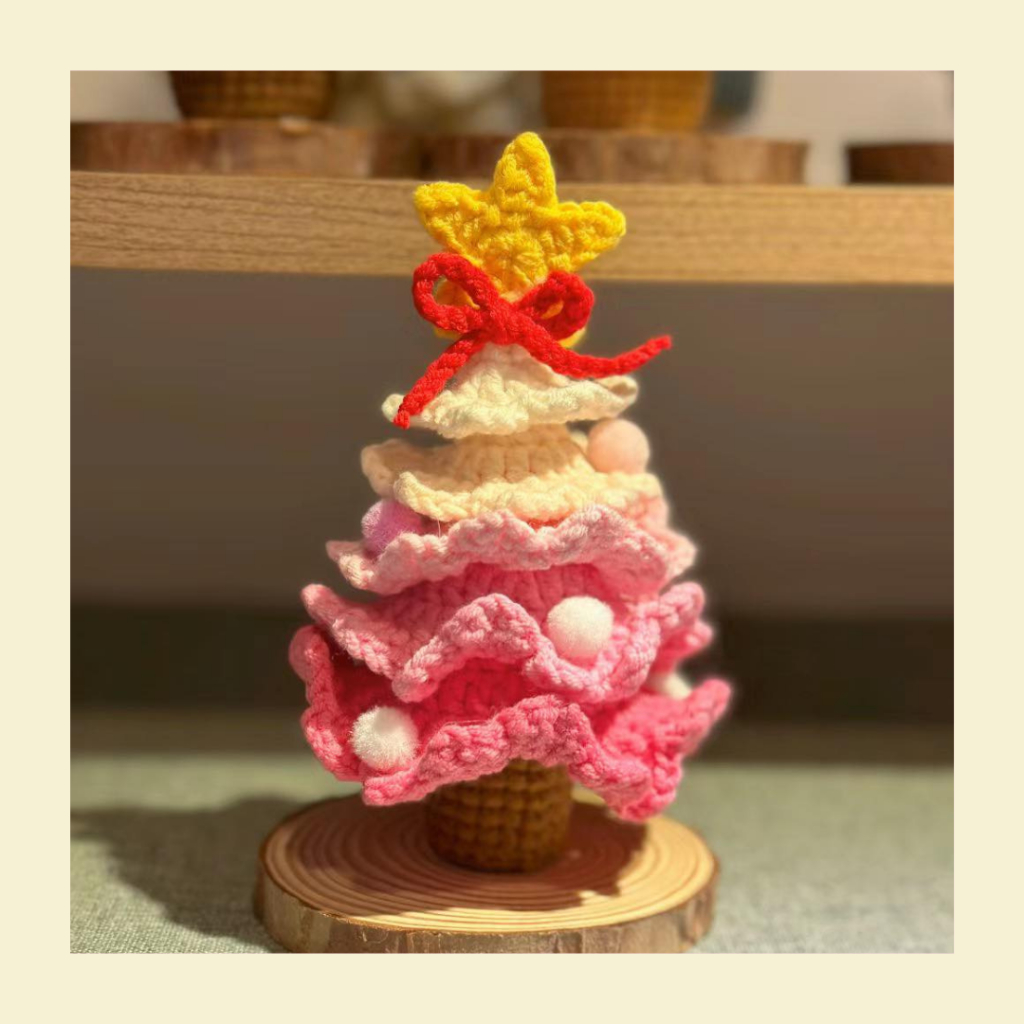 [Christmas] Cây Thông Noel Len 5 Tầng Trang Trí Giáng Sinh Handmade Mùa ...