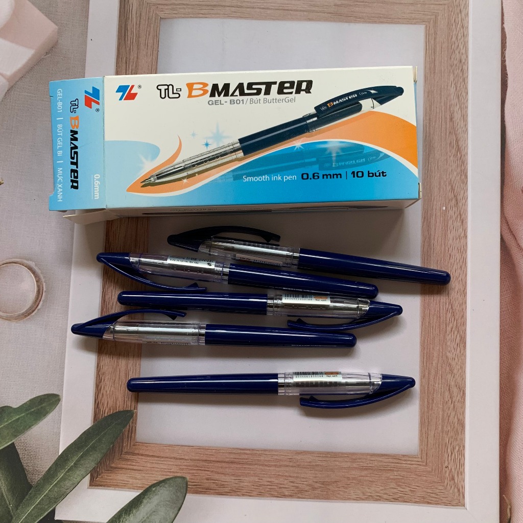 Combo 5 Bút Gel B Thiên Long GEL-B01 ( Bút B Master) - MỰC XANH | Shopee Việt Nam