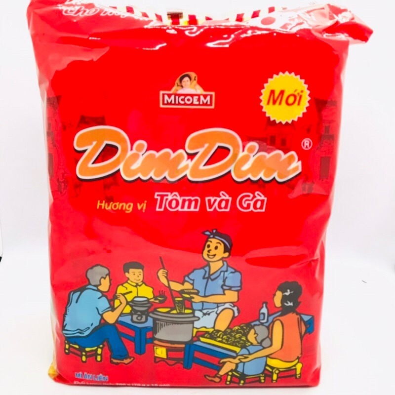 Combo 10 Gói Mì Tôm Dim Dim Micoem 70g | Shopee Việt Nam