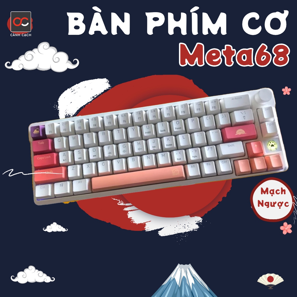 Bàn phím cơ có núm META68 WEIKAV Red Switch | Shopee Việt Nam