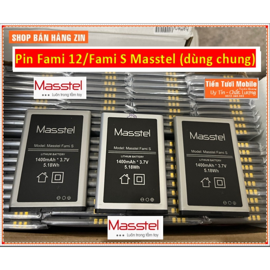 Pin Fami S/Fami 12 Masstel (dùng chung) | Shopee Việt Nam