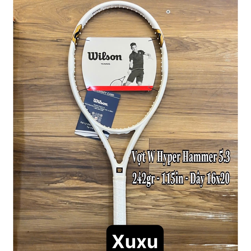 Vợt Tennis Wilson Hyper Hammer 5.3 242G Hàng Chính Hãng Có Trọ Lực | Shopee Việt Nam