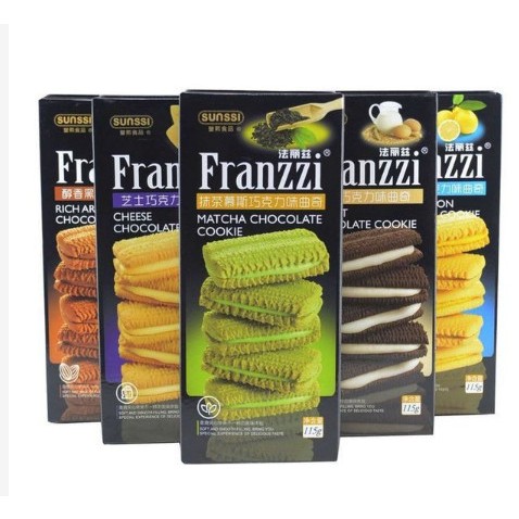 [HỘP 115g] Bánh Quy Kẹp Kem FRANZZI 115g Ăn Là Nghiền | Shopee Việt Nam