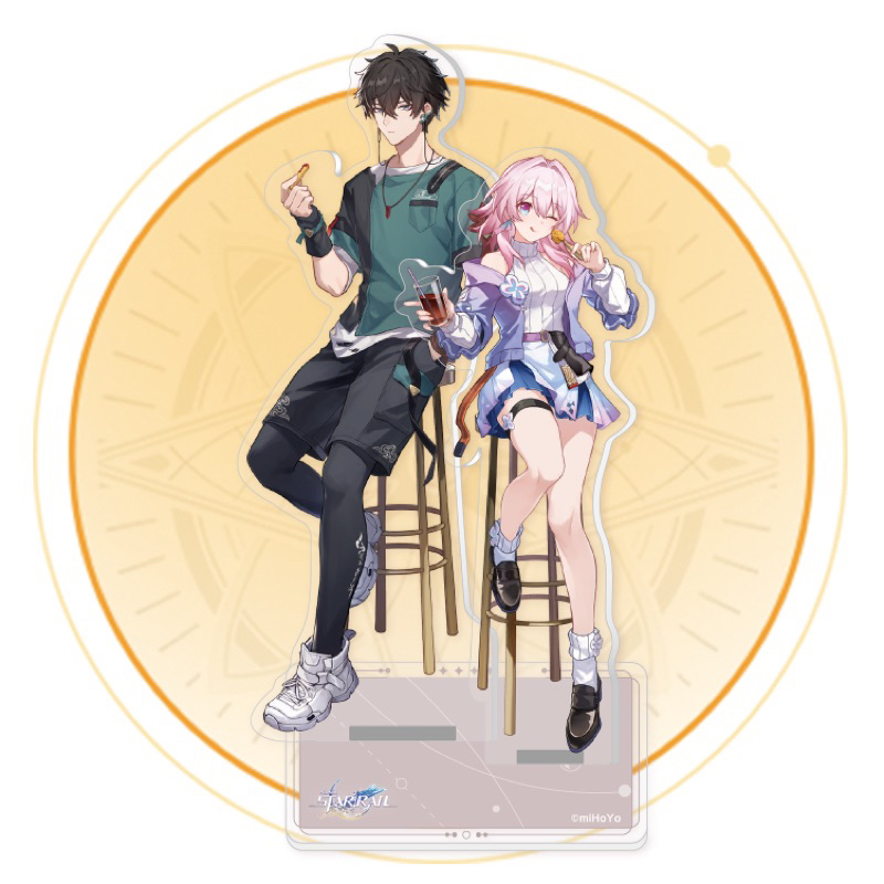 [SẴN-OFFICIAL GOODS] Standee Collab Dan Heng & March 7th x PIKO COFFEE ...