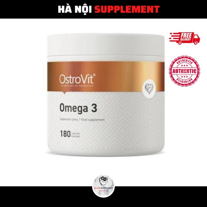 Viên Uống Dầu Cá Ostrovit Omega 3 90v/180v/500v Hỗ Trợ Mắt, Sức Khoẻ ...