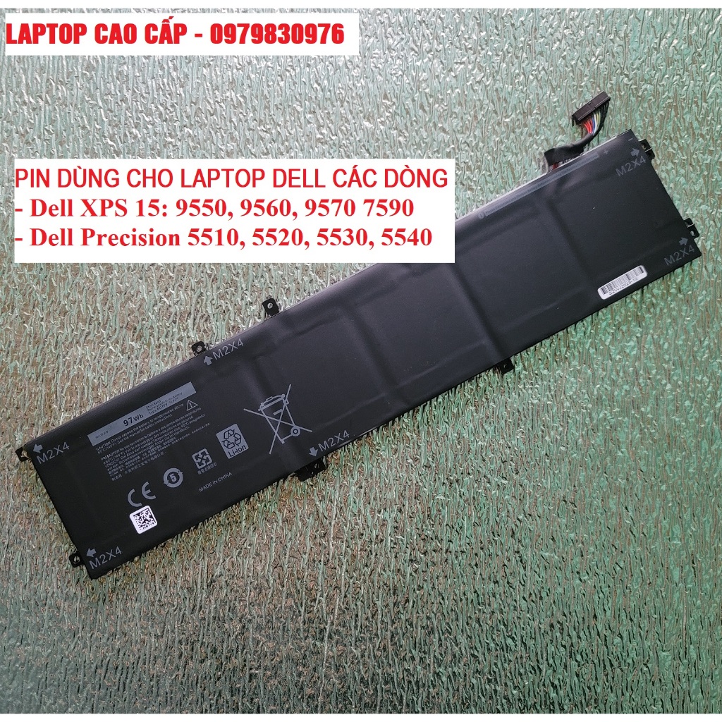 [ Pin zin 97Wh ] Pin Dell XPS 15 9550, 9560, 9570, 7590; Precision 5510 ...