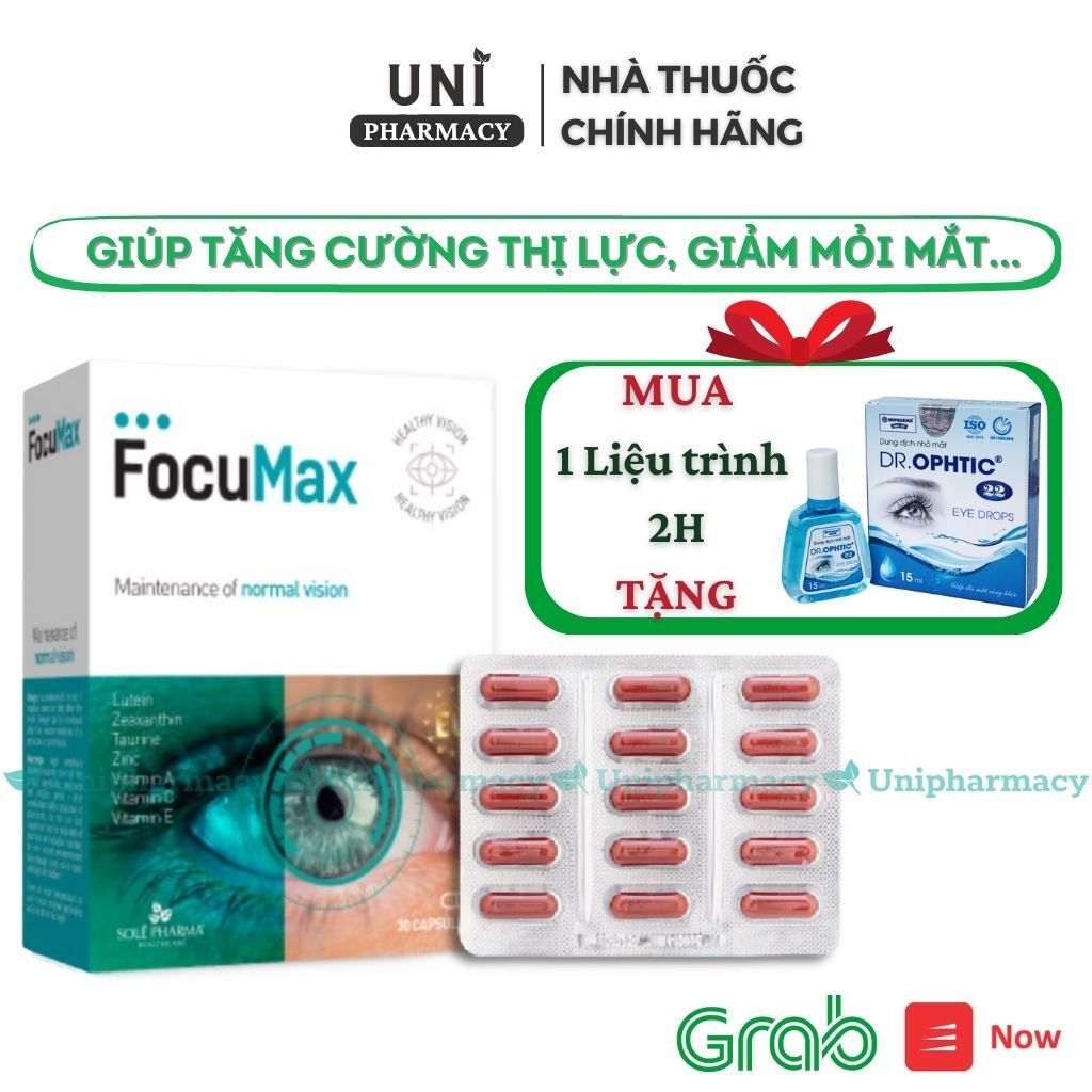 (Chính Hãng) Bổ mắt FocuMax tăng cường thị lực giảm khô mắt mỏi mắt ...