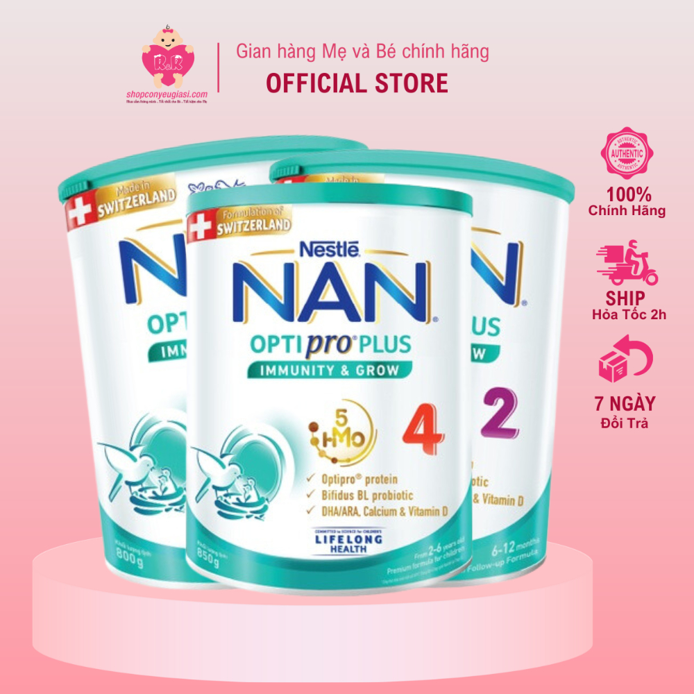 Sữa Nan Optipro PLUS 4 800g, với 5HMO, Công thức từ Thụy Sĩ - Date 5/2025 | Shopee Việt Nam