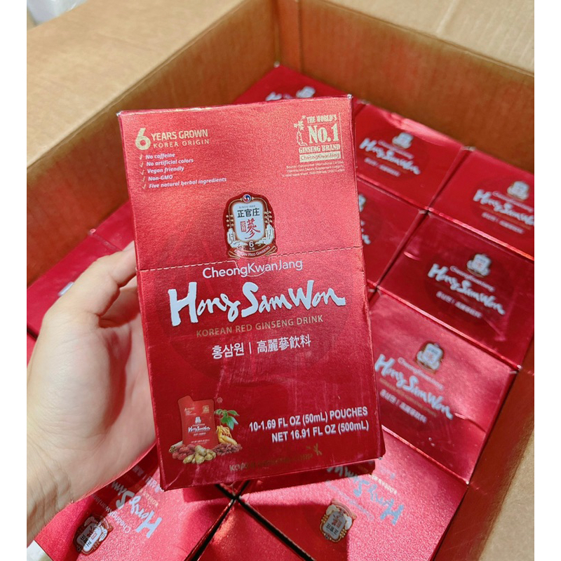 Hồng Sâm 6 năm tuổi Hàn Quốc Hong Sam Won Hộp 10 gói | Shopee Việt Nam