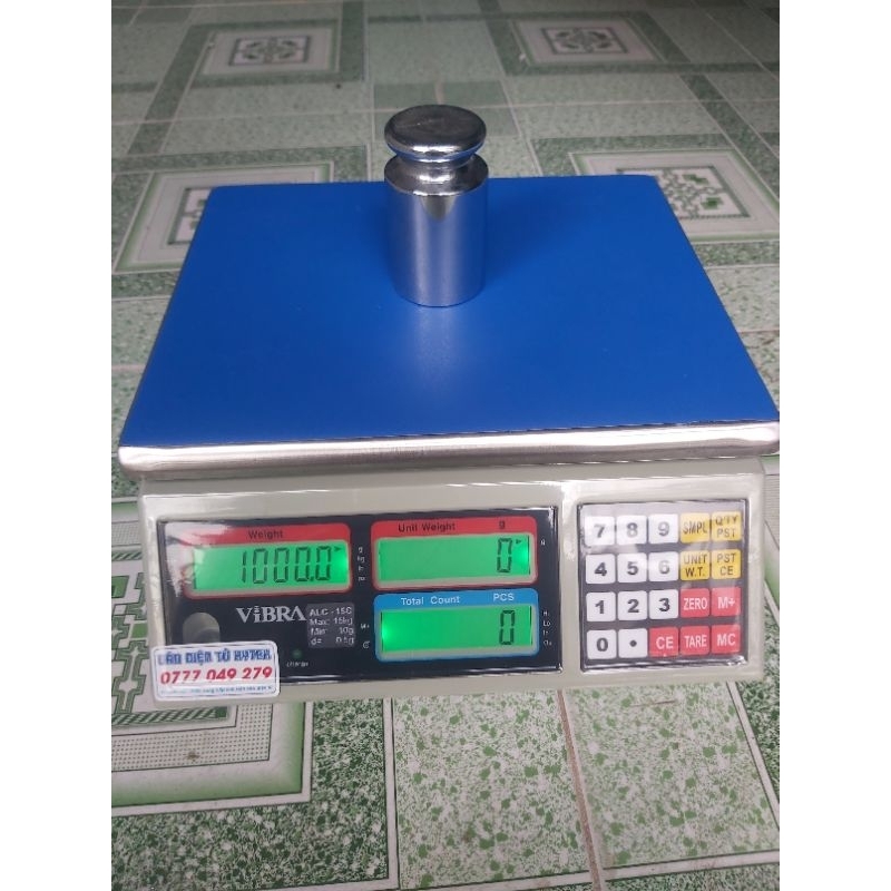 Cân đếm số lượng ốc vít bulon VIBRA ALC 3kg 6kg 15kg 30kg dùng trong sản xuất công nghiệp linh ...