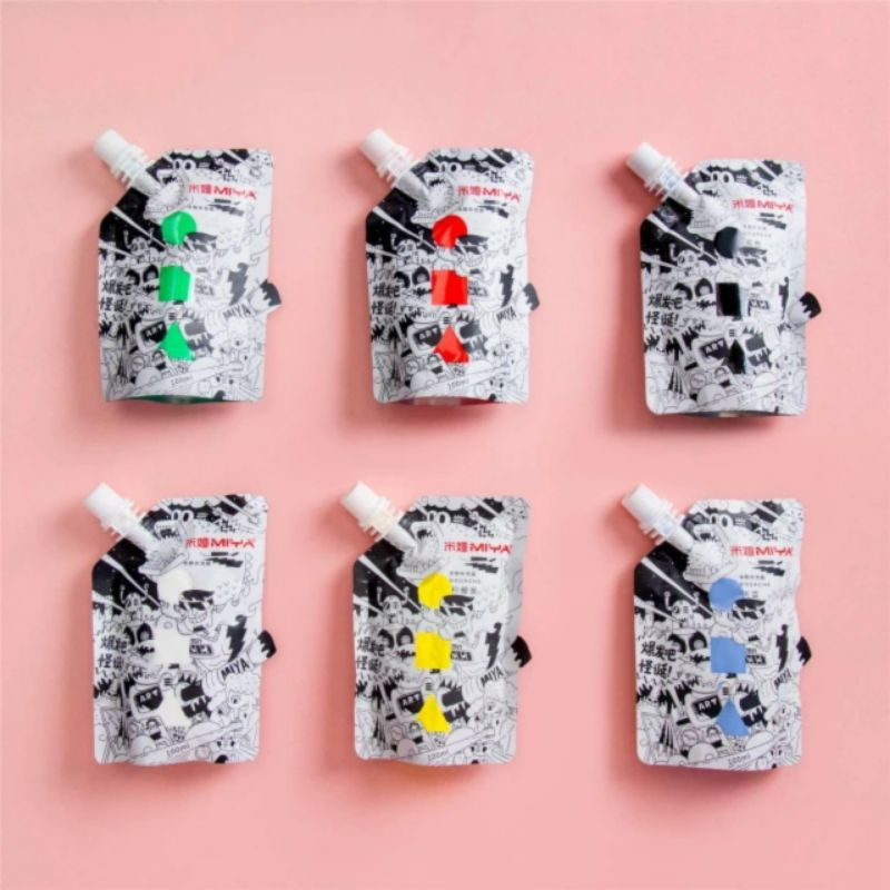 Màu Gouache Miya dạng Túi 100m/ Màu Gouache Himi túi 100ml | Shopee ...